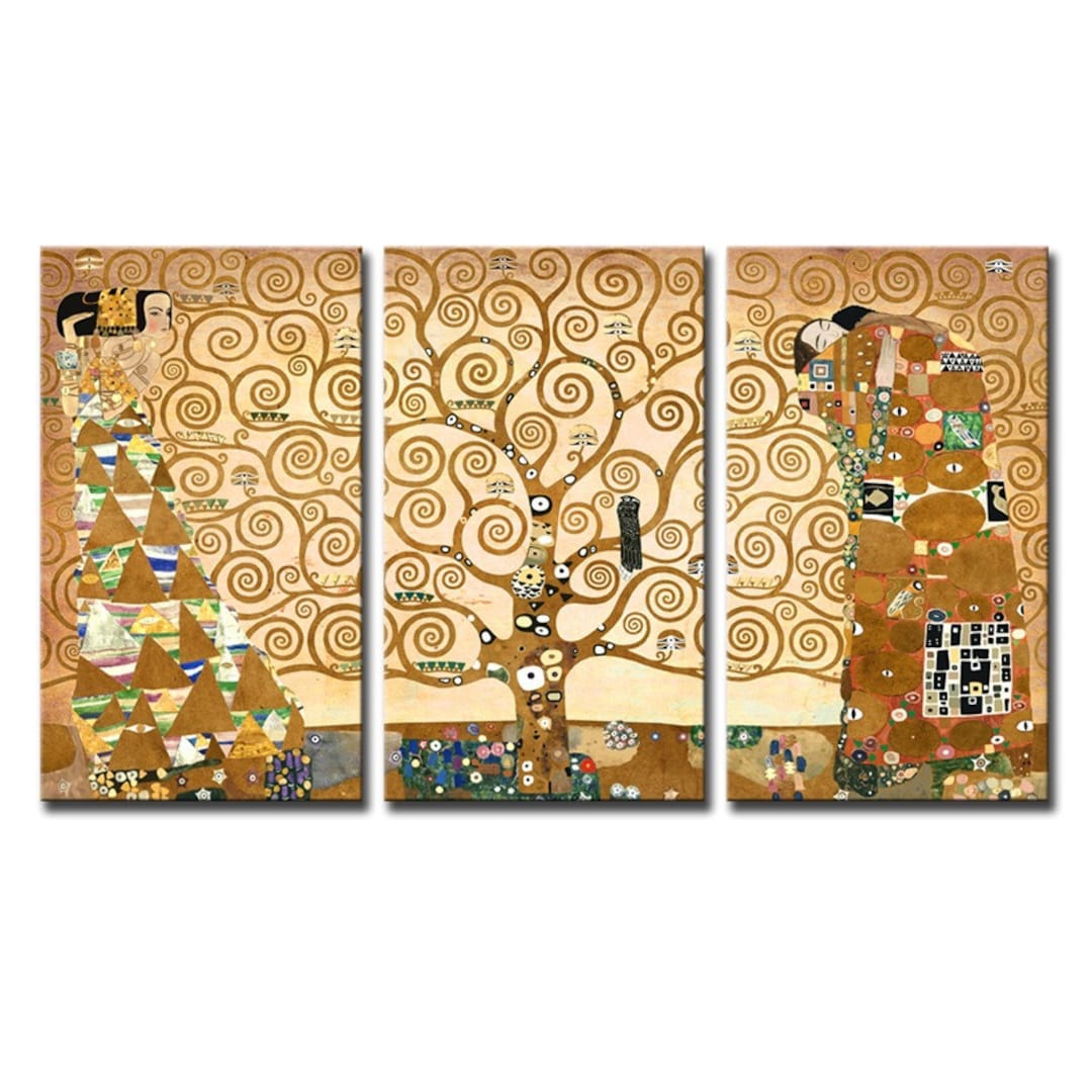 Triptych Tree of Life Gustav Klimt Digital Download PDF - Etsy Denmark