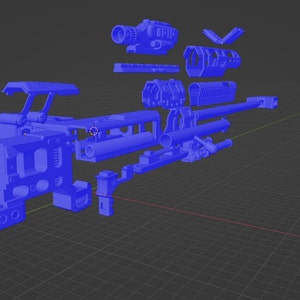 Kraber Sniper Rifle Model Kit STL. Titanfall 2, Apex Legends. - Etsy