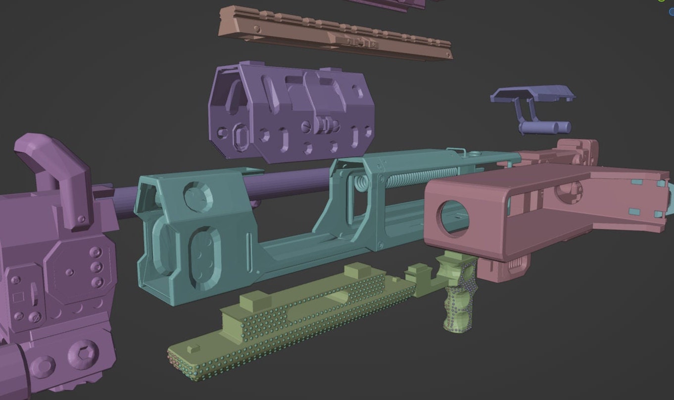 Kraber Sniper Rifle Model Kit STL. Titanfall 2, Apex Legends. - Etsy