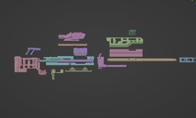 Kraber Sniper Rifle Model Kit STL. Titanfall 2, Apex Legends. - Etsy