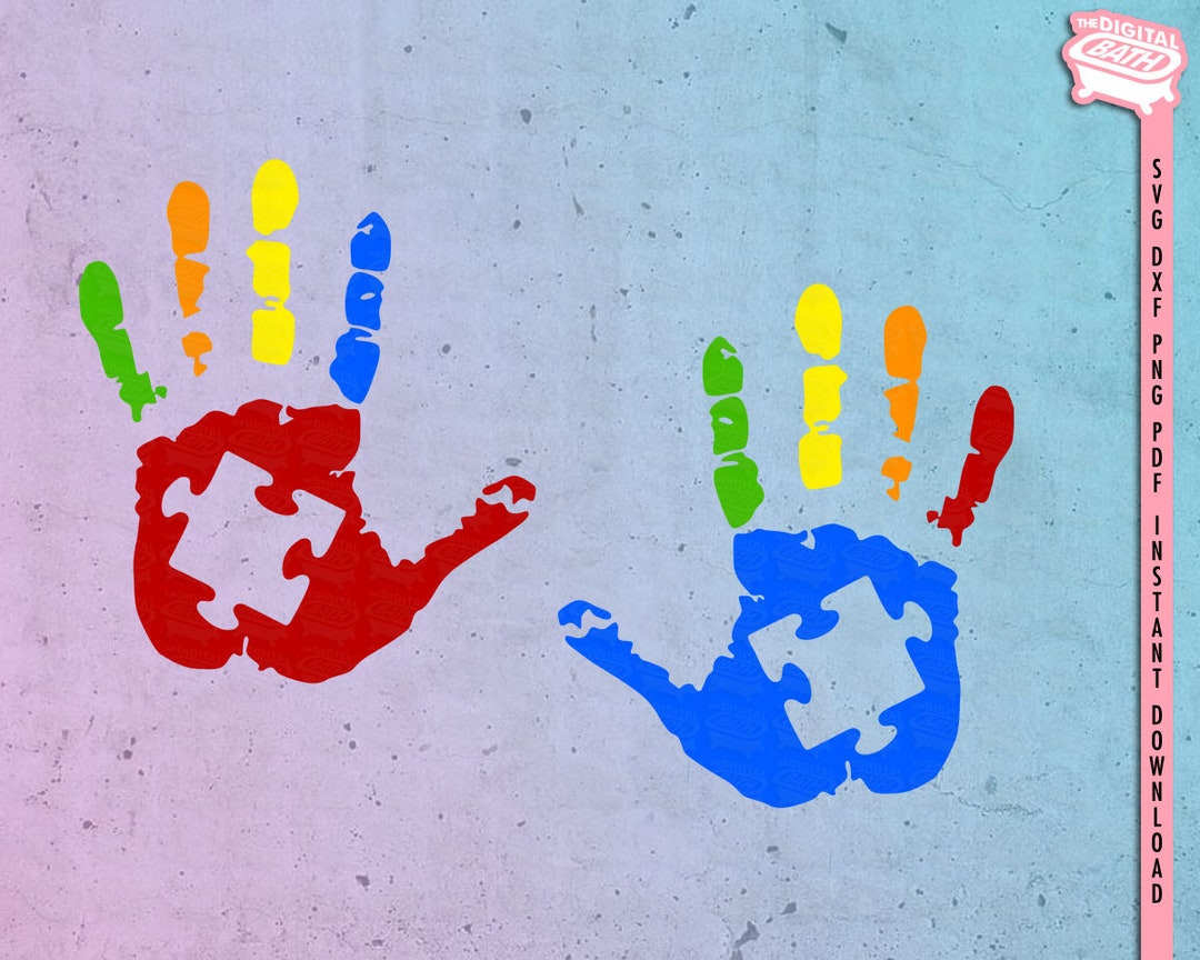 Autism Awareness, Hand Print, Hand Sign, Ribbon Awareness, Autism ...