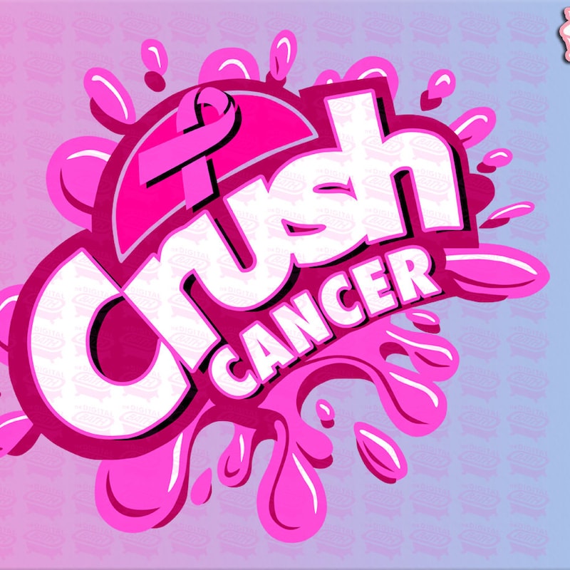 Crush Cancer Svg - Etsy