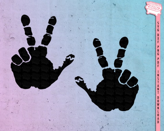 Duck Duck Wave Hands Hand Print Hand Sign off Road - Etsy