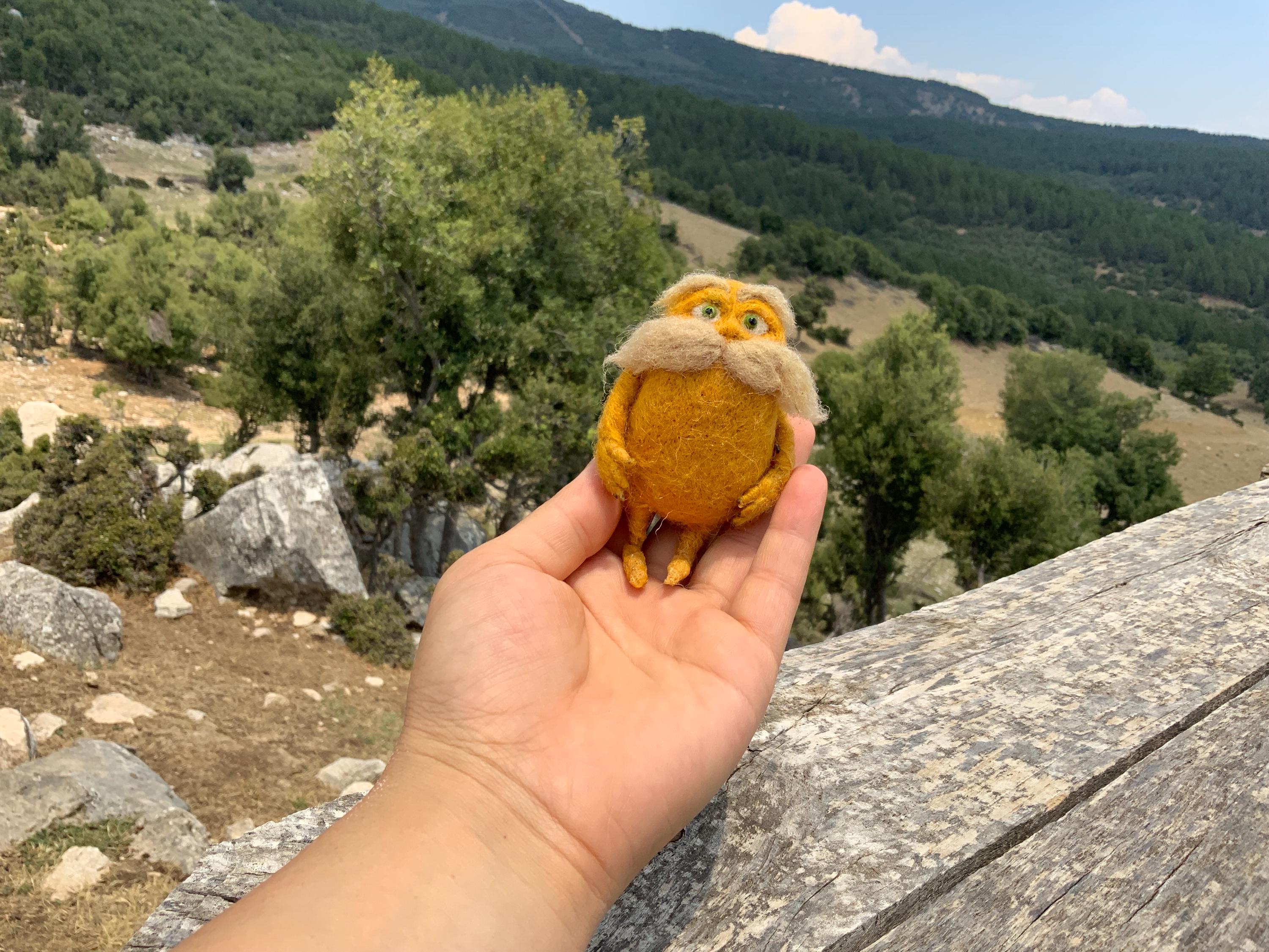 LORAX Felt Figurine - Etsy
