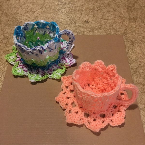 Crochet Tea Cup - Etsy