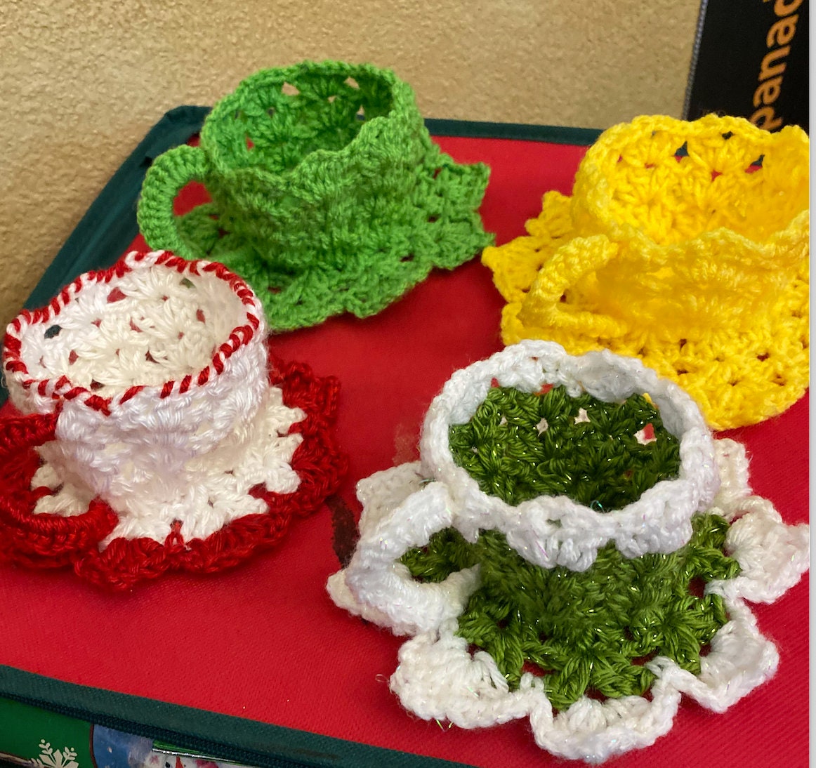 Crocheted Tea Cups - Etsy