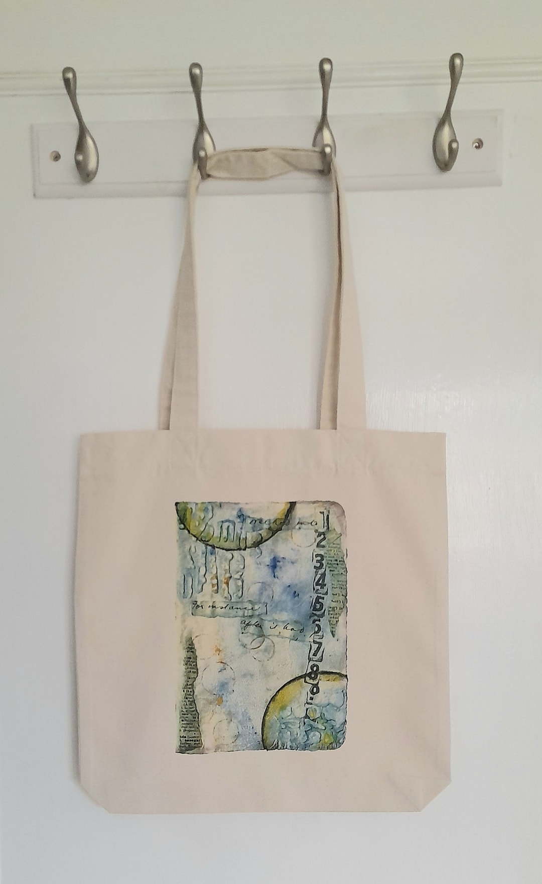 Numbers - Unique, Original Art, Collage, Tote Bag - Etsy