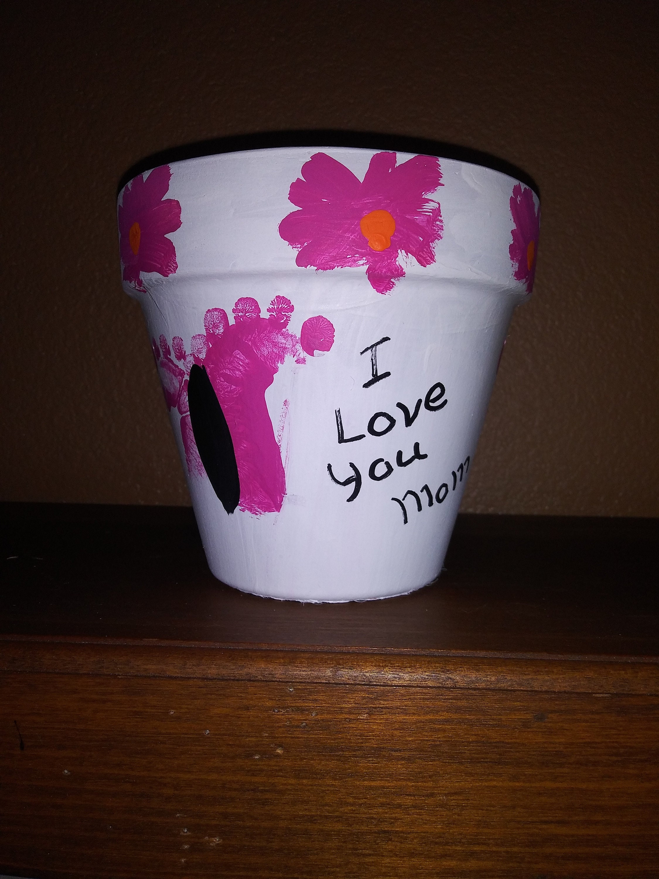 Footprint Butterfly Flower Pot