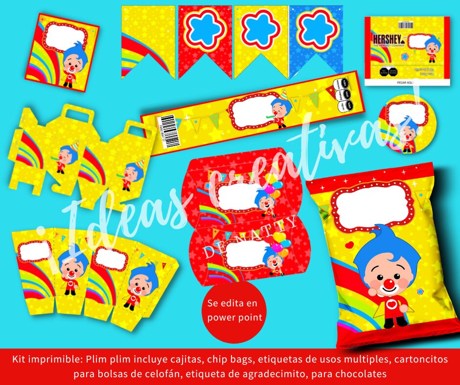 Plim Plim Kit Printable and Video Invitation to Edit - Etsy