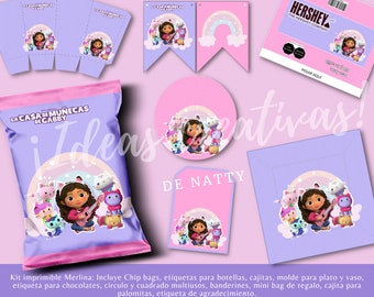 Gabby's Dollhouse Birthday Party Personalized Name and Age, Quick and ...