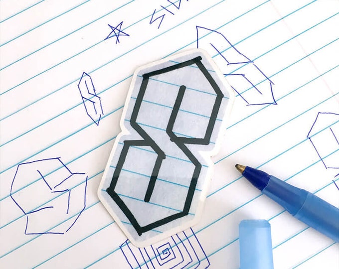 Holographic Waterproof Cool S Vinyl Sticker, Stussy S Water Bottle ...