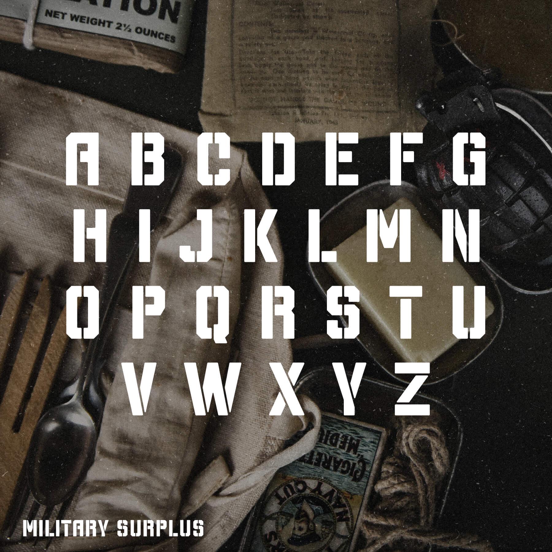 Military Surplus – Heavy Duty Headline Font – Pathfinder Goods PDX - Etsy