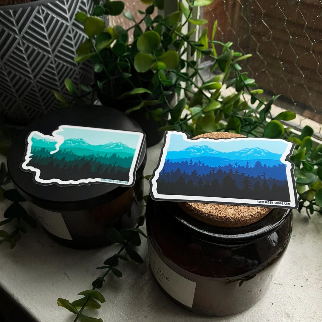 2 STICKER PACK – Pacific Northwest Stickers – Oregon and Washington ...