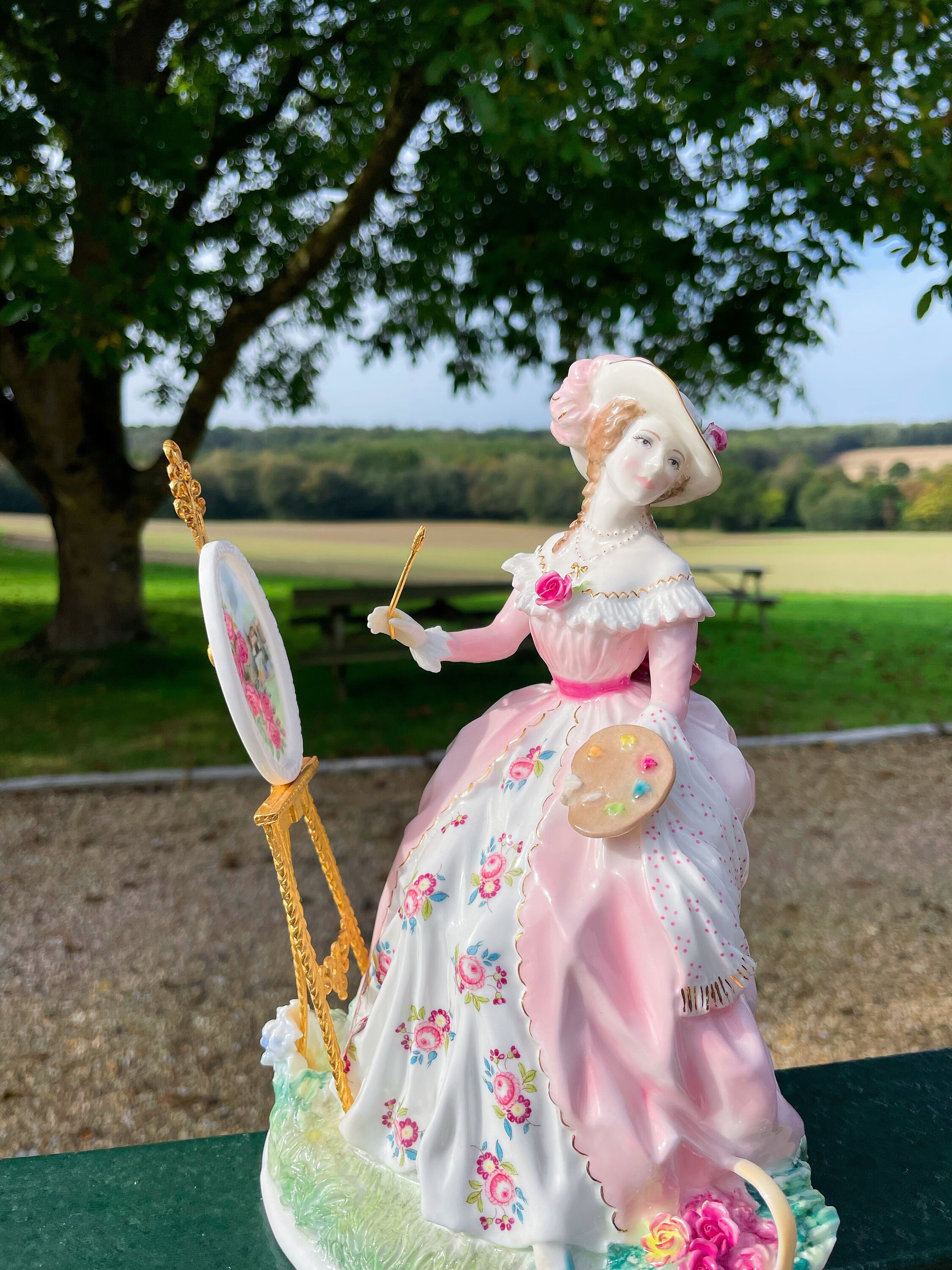 Rare Royal Worcester Figurine Painting ‘the Graceful Arts’ Limited ...