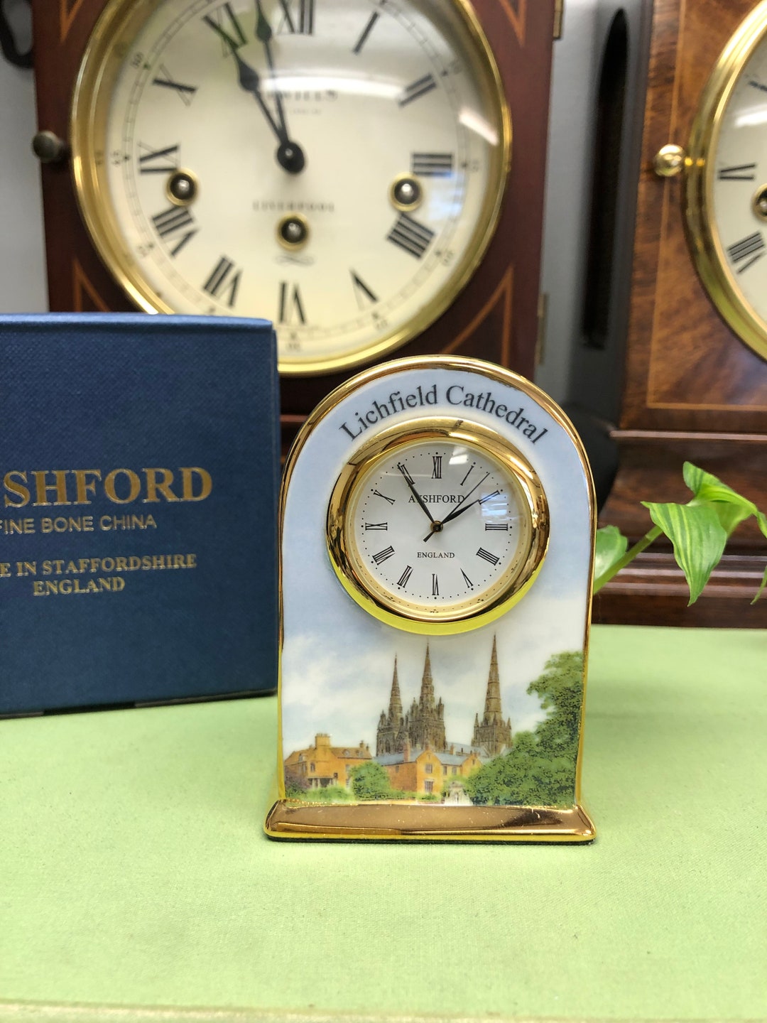 Rare Staffordshire Lichfield Cathedral Ayshford Mantel Enamel Carriage ...