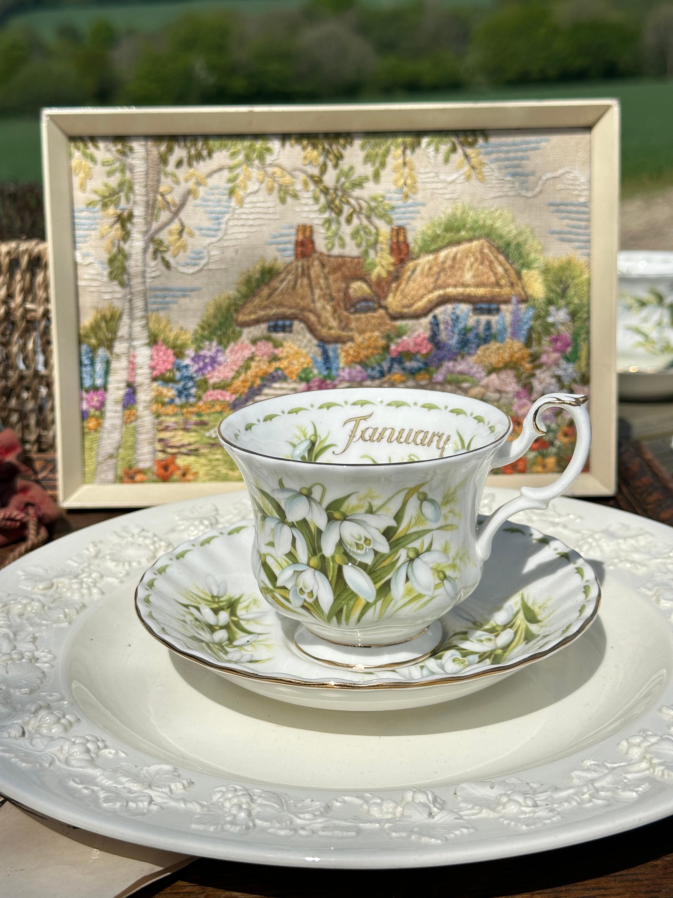 Royal Albert Flower of the Month Tea Cup and Saucer / Jan Dec - Etsy