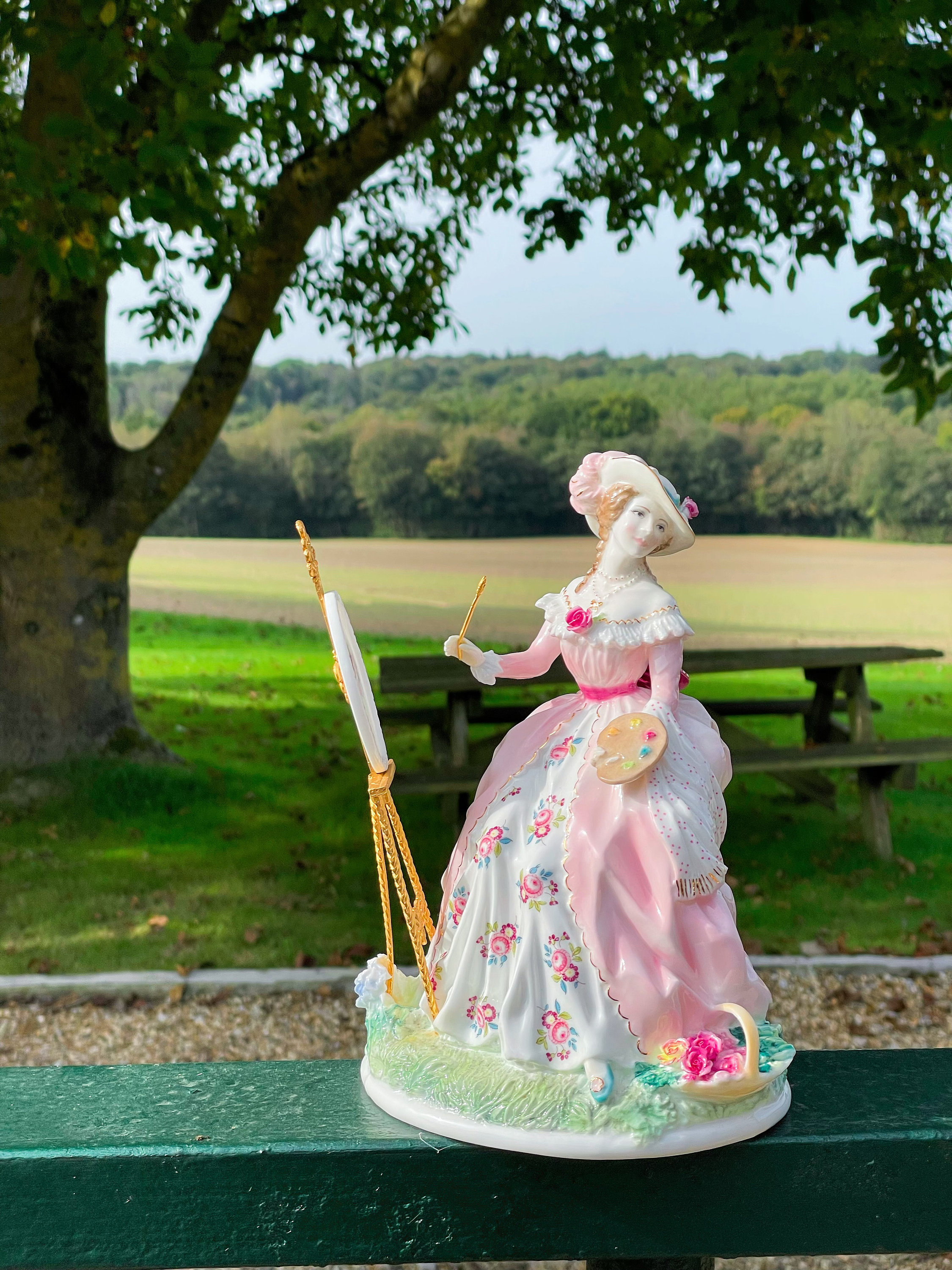 Rare Royal Worcester Figurine Painting ‘the Graceful Arts’ Limited ...