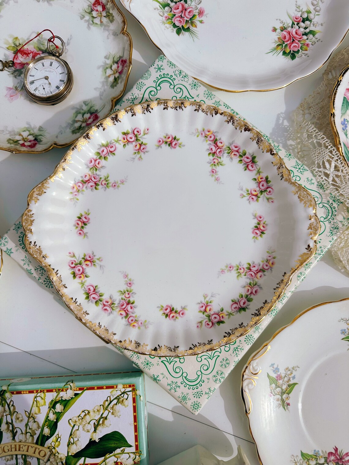Royal Albert Eared/ Double Handled Cake Plate England - (please Choose ...