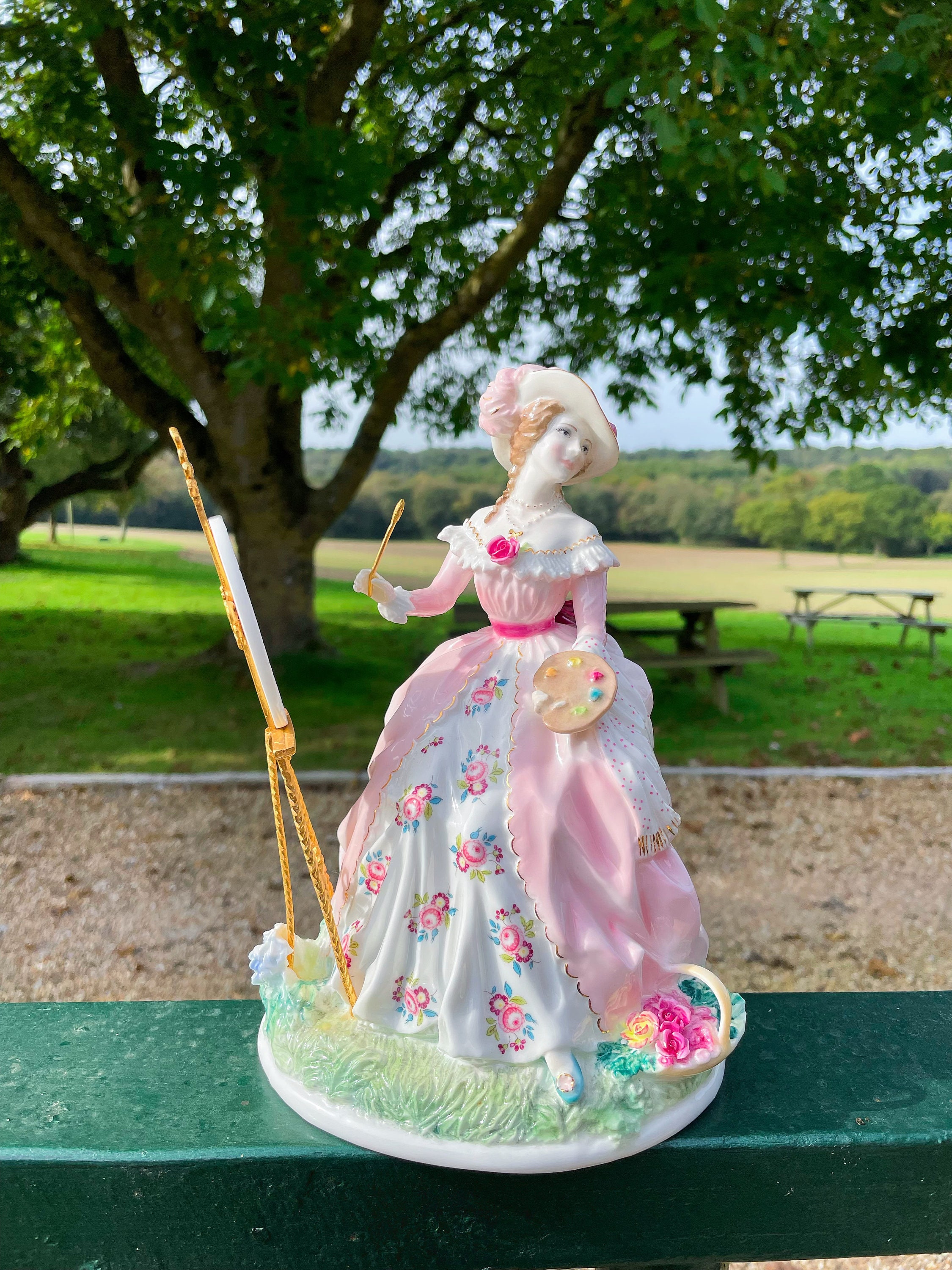 Rare Royal Worcester Figurine Painting ‘the Graceful Arts’ Limited ...