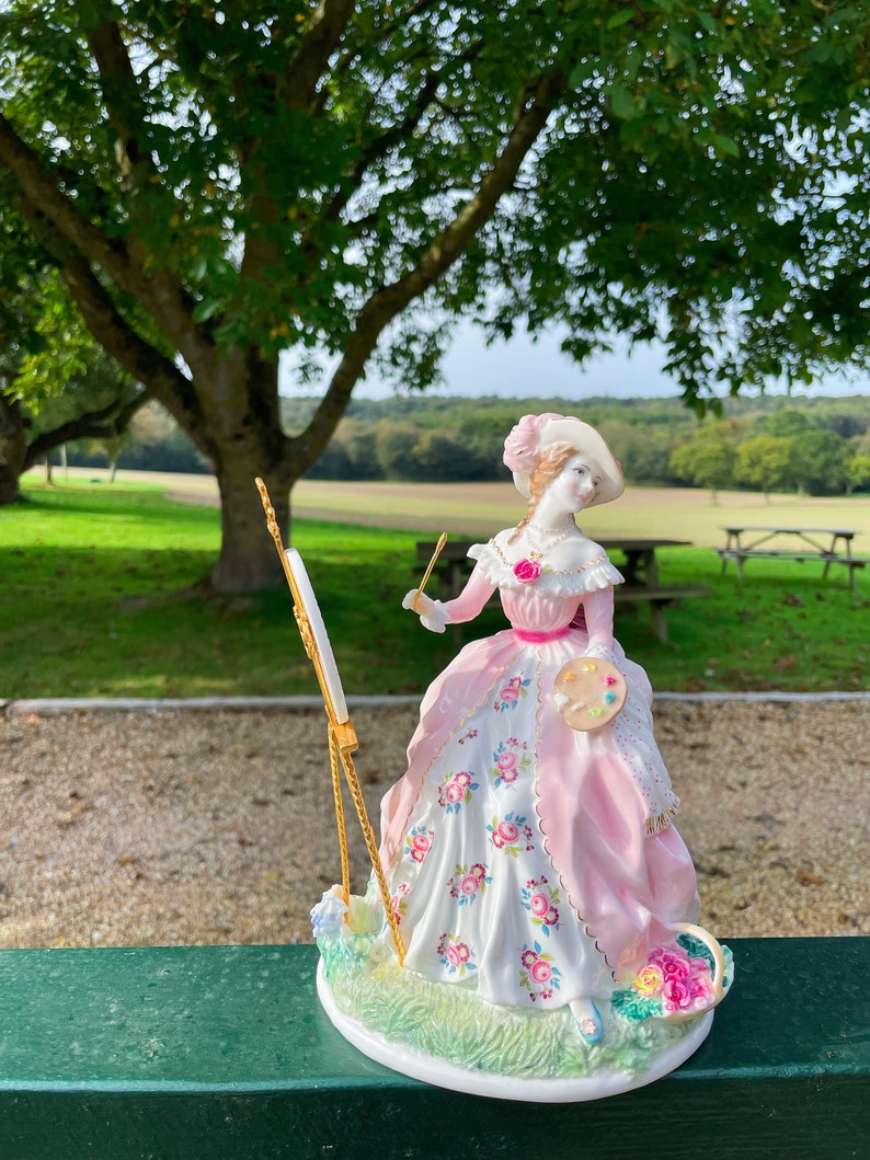 Rare Royal Worcester Figurine Painting ‘the Graceful Arts’ Limited ...