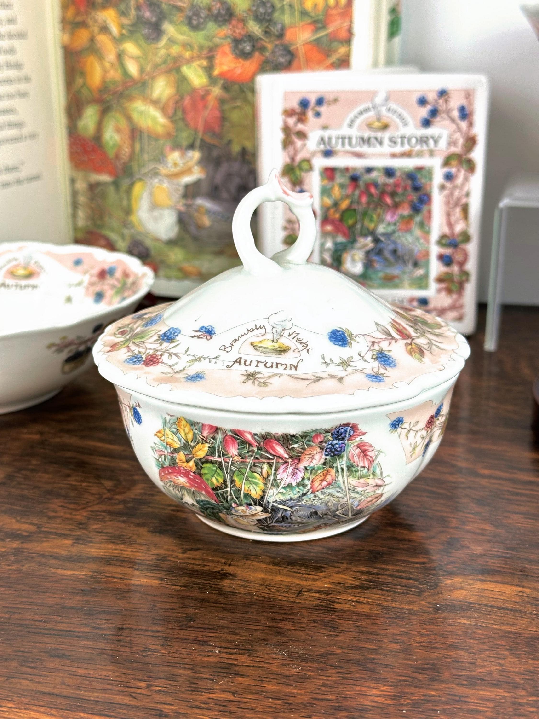 Royal Doulton Brambly Hedge Autumn Collection: Bone China Vase, Trinket ...