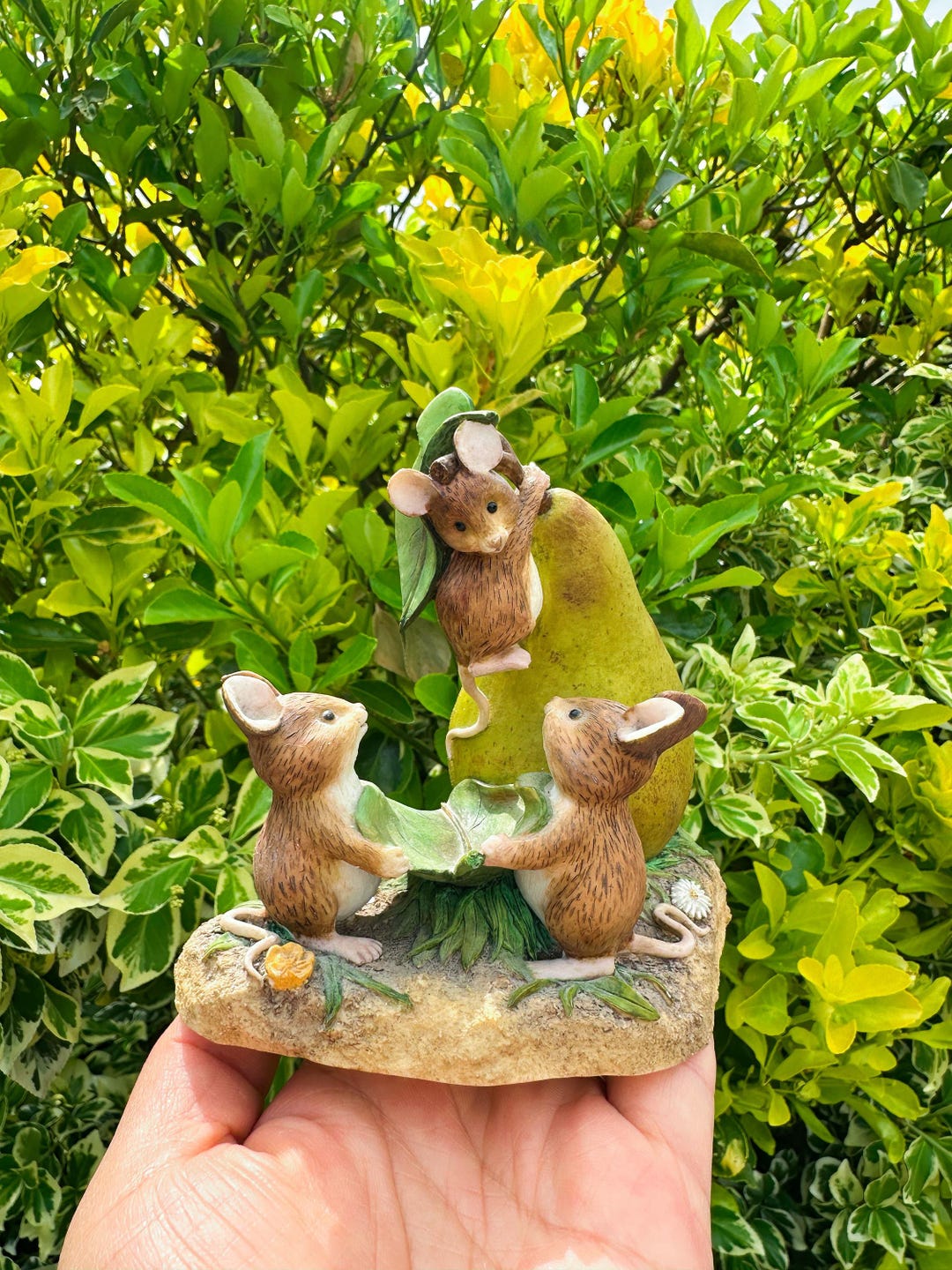 Border Fine Arts Merrie Mice Figurine, Pear Drop A01630 - Etsy