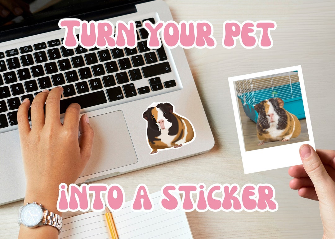 Personalized Pet Stickers Hand Drawn Custom Pet Sticker, Custom Dog ...
