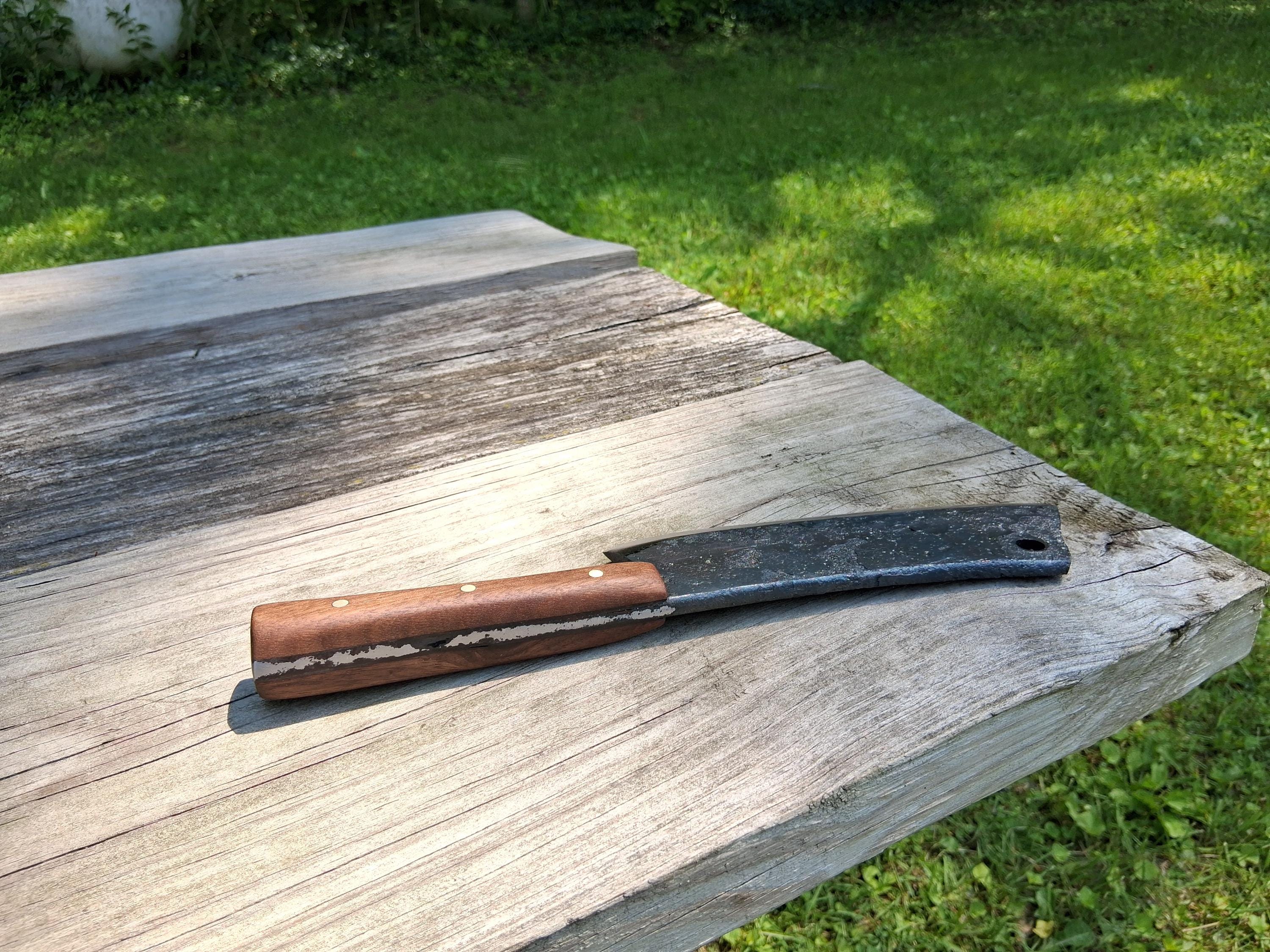 Rustic Hand Forged Cleaver - Etsy
