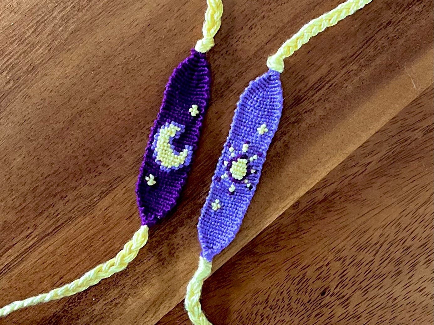 Sun Moon Matching Friendship Bracelets - Etsy