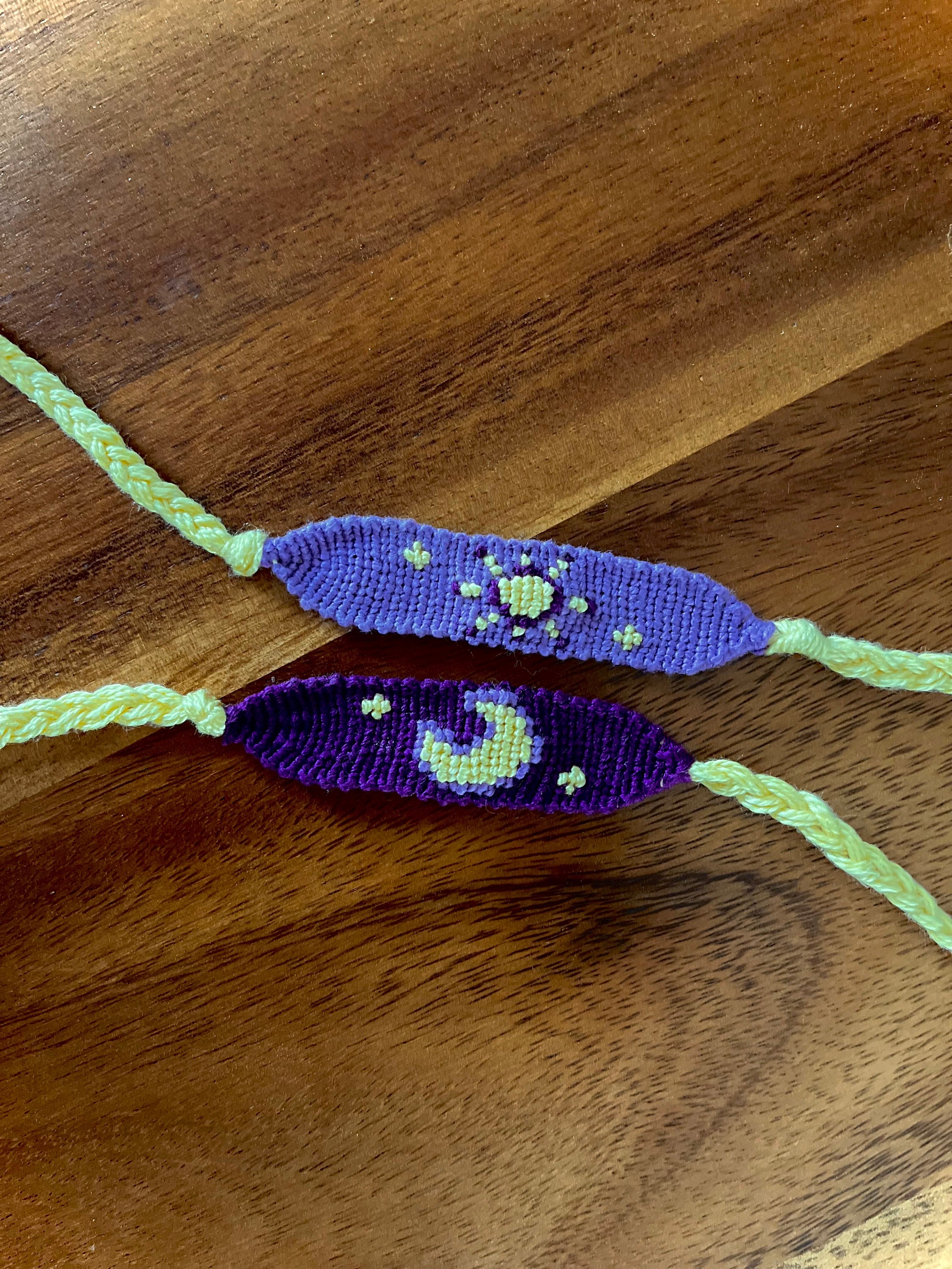 Sun Moon Matching Friendship Bracelets - Etsy