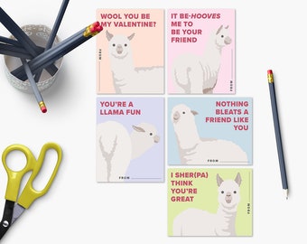 1990s Printable Valentines for Kids School Classroom Girl Boy Cards ...