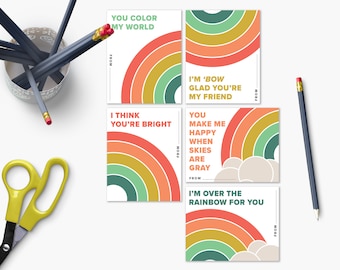 1990s Printable Valentines for Kids School Classroom Girl Boy Cards ...
