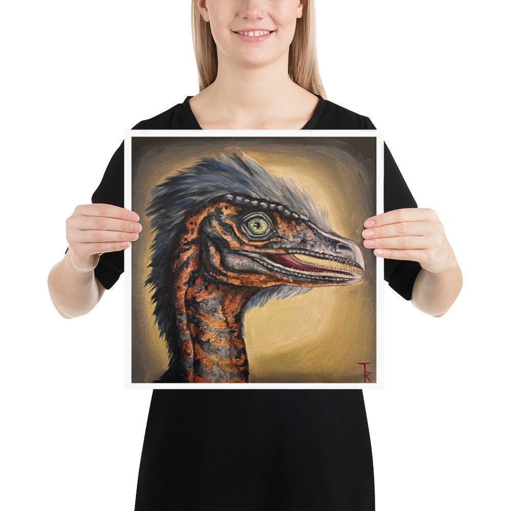 Happy Raptor, A Fine Art Print - Etsy