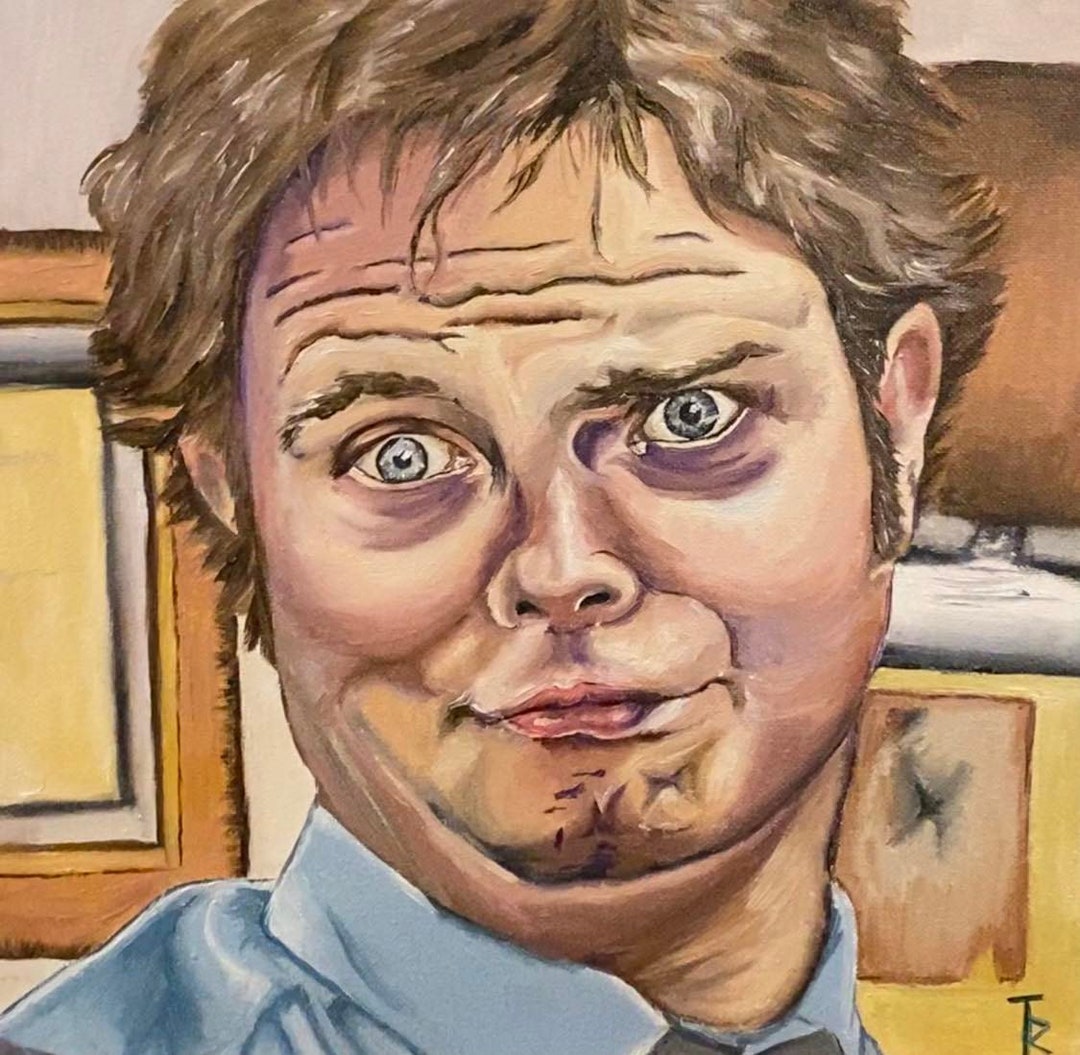 Dwight Doing Jim Face, the Office Art Print - Etsy