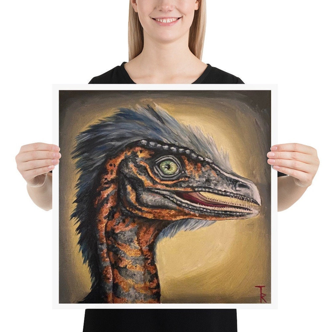 Happy Raptor, A Fine Art Print - Etsy
