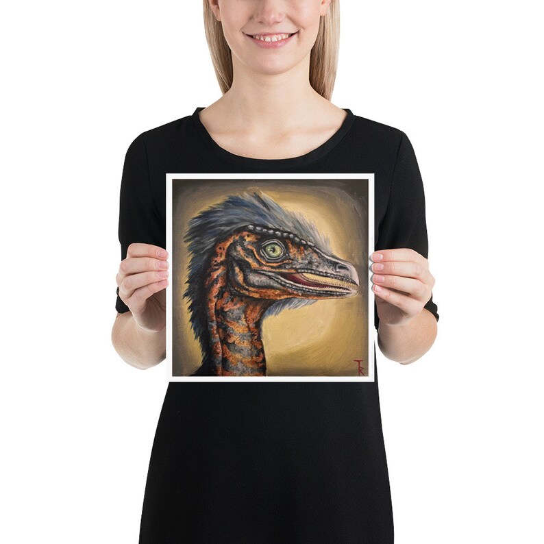 Happy Raptor, A Fine Art Print - Etsy