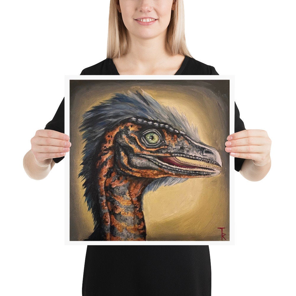 Happy Raptor, A Fine Art Print - Etsy