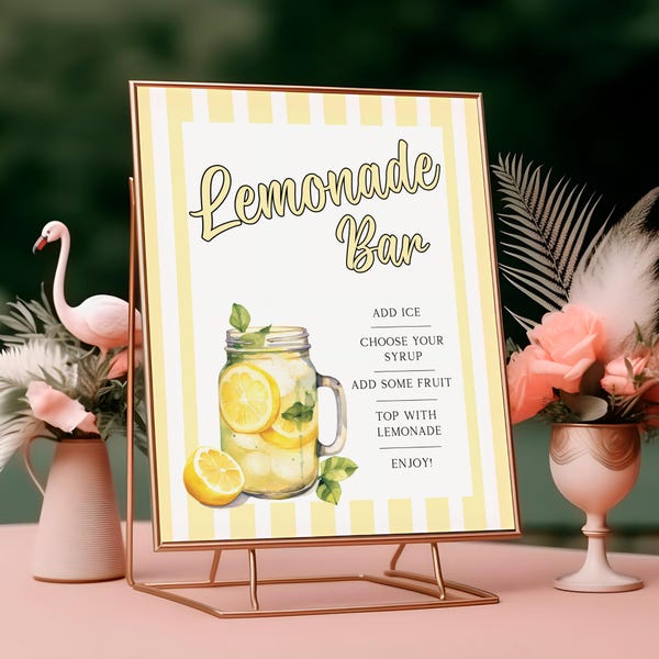 Lemonade Sign - Etsy