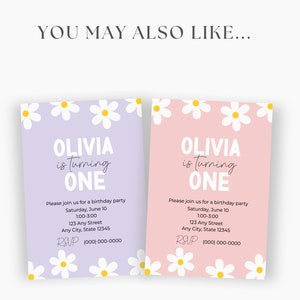 Editable Daisy Birthday Banner, Printable Bunting, Instant Download ...