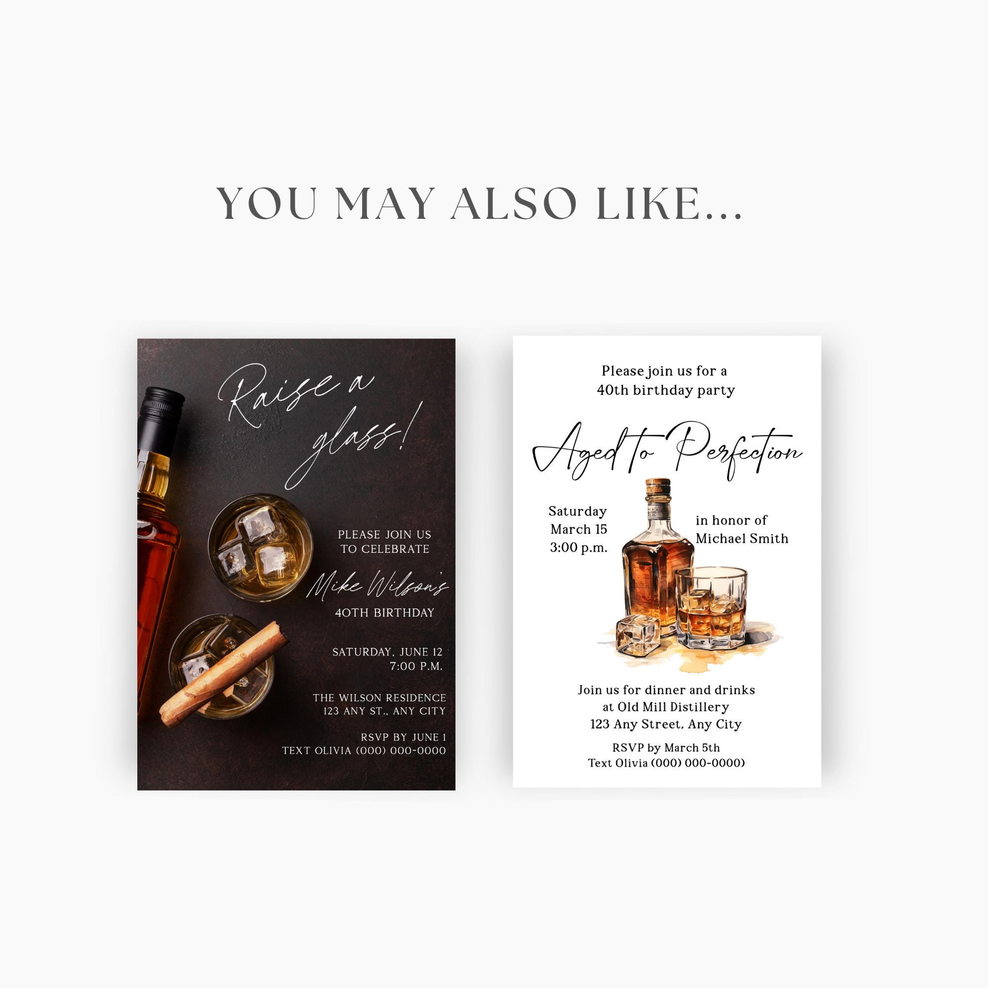 Editable Rustic Style Whiskey Tasting Party Invitation - Instant ...