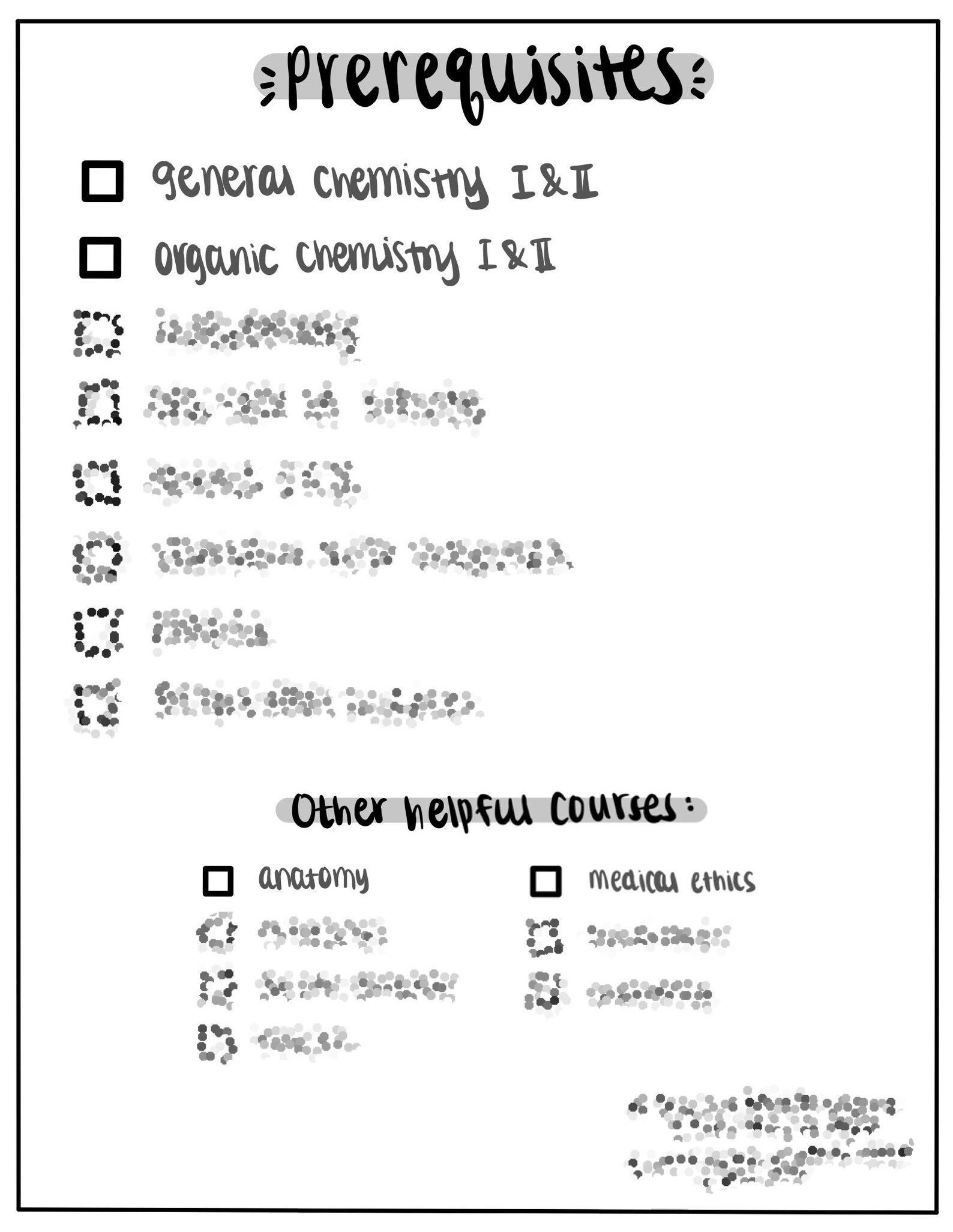 4 Year Plan Template (pre-med Edition) - Etsy