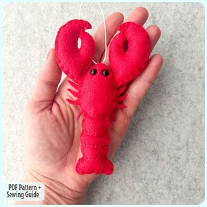 Nautical Coastal Felt Ornament Pattern Template With Sewing Guide ...