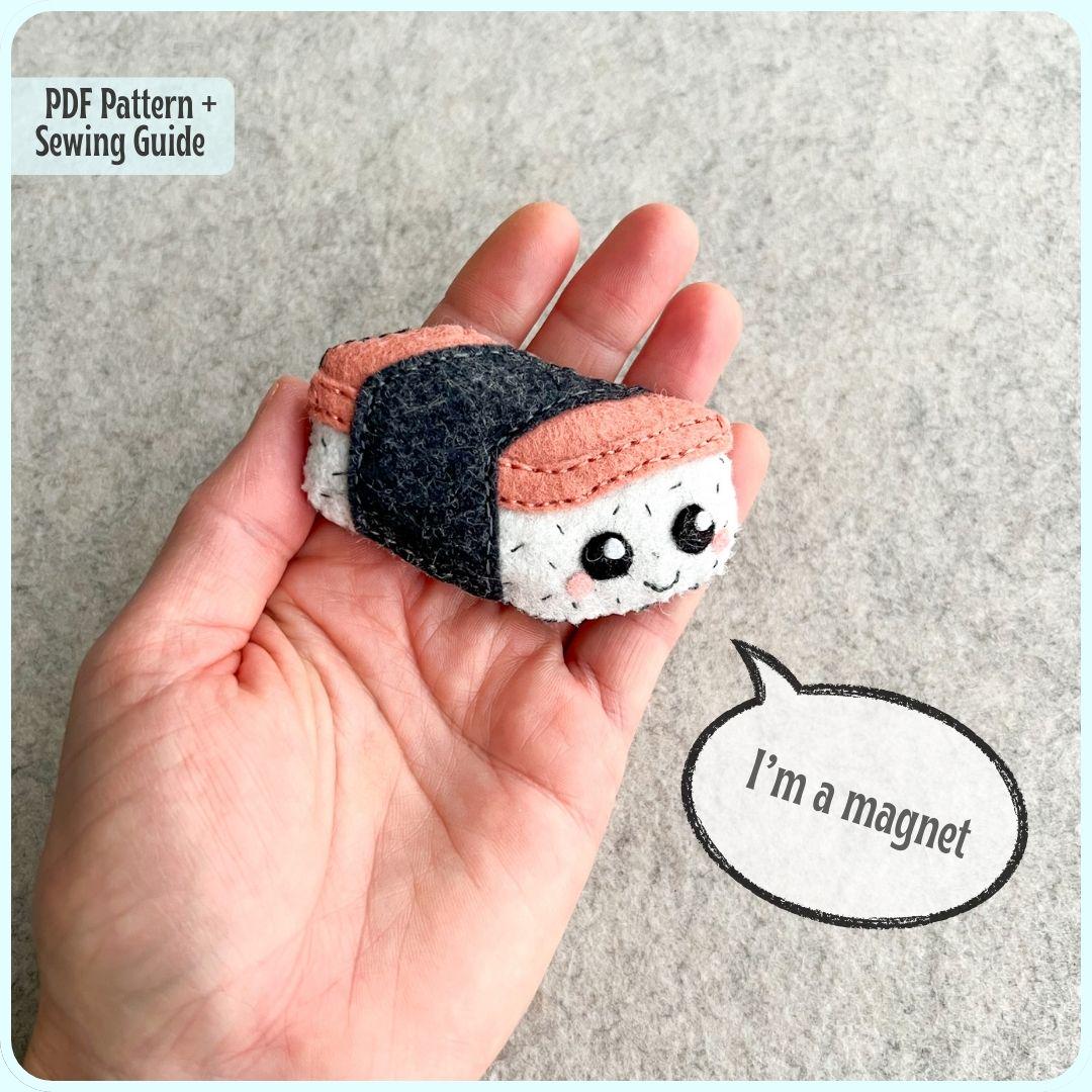 Musubi Felt Pattern: Sushi Ornament, Keychain & Magnet (digital Pattern ...