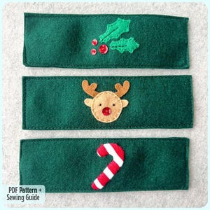 Felt Christmas Napkin Ring PDF Pattern and Instructions: Instant ...