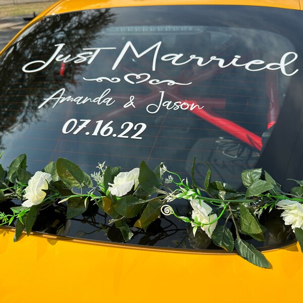 Married Car Decal - Etsy