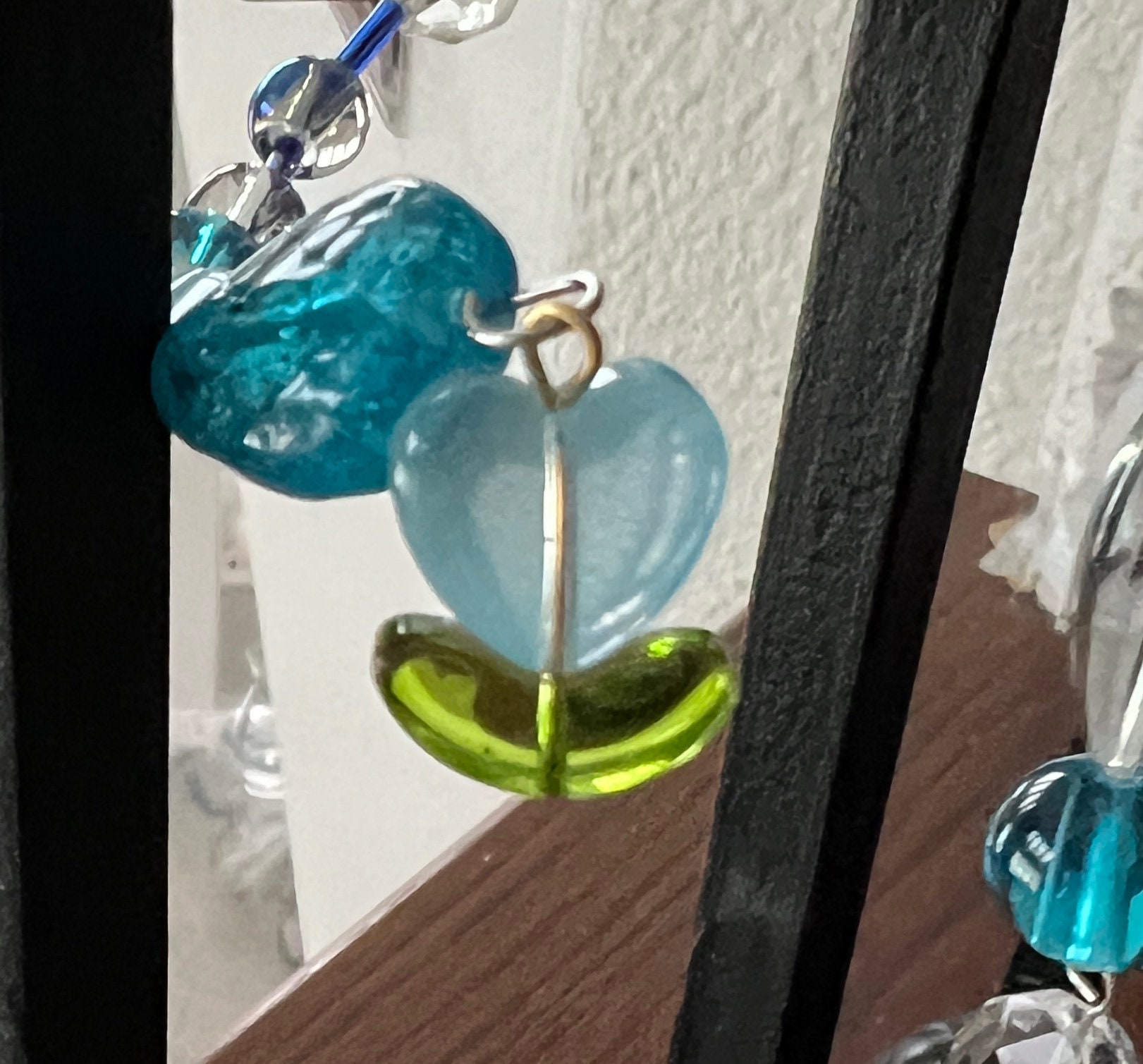 Double Strand Spiral Memory Wire Colorful Beaded & Crystal Sun Catcher ...