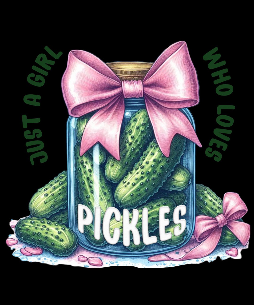 Cute Baby Girl Pickles Lover PNG Sublimation Digital Download Pickle ...