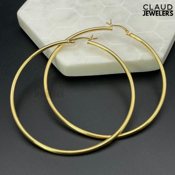 Silver 60mm Hoops - Etsy