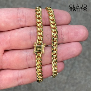 14K Gold Plated Over Sterling Silver Cuban Link Thick Rapper Chain ...