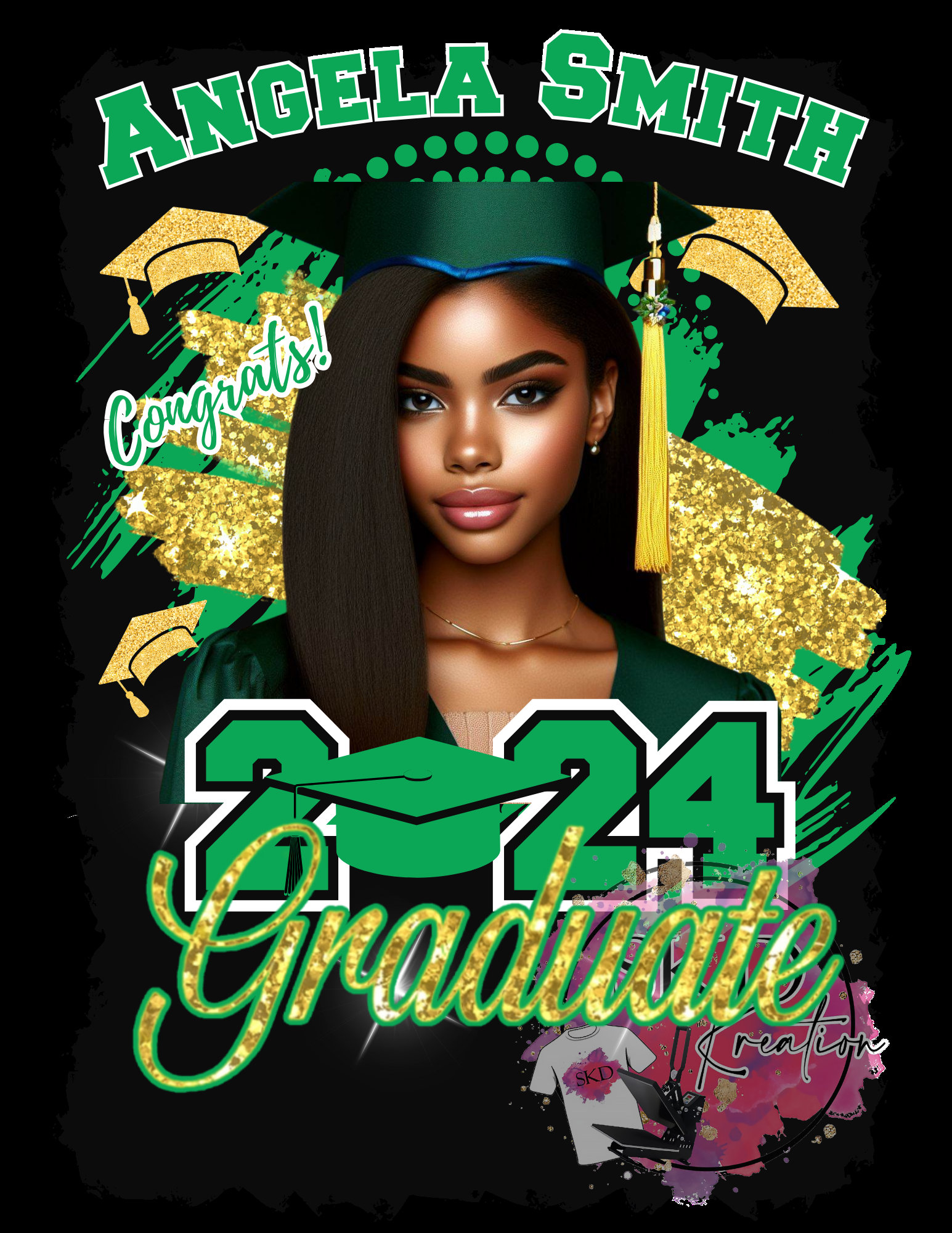 Canva 2024 Editable Graduation Template - Etsy